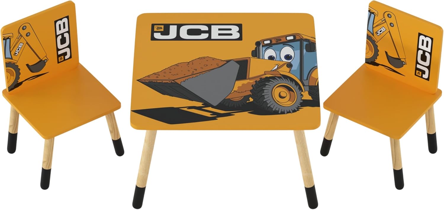 My First Joey JCB Table And Chairs - JCB Explore